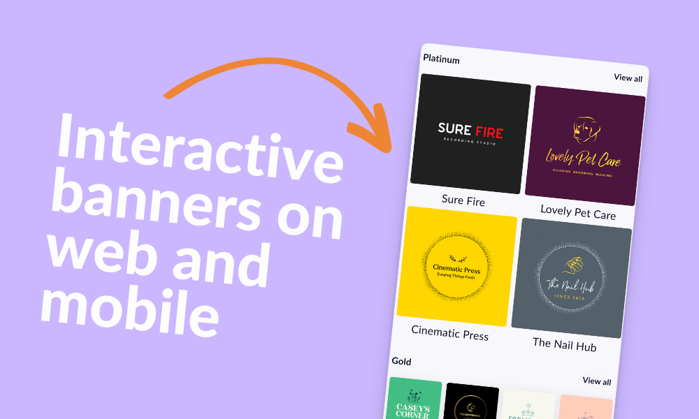 Elevate your home pages with interactive banner blocks